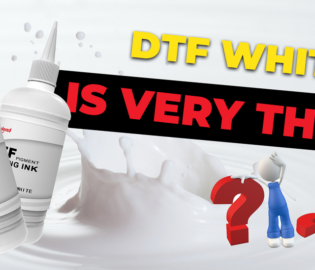 What should I do if the white ink is not thick enough on DTF printing ...