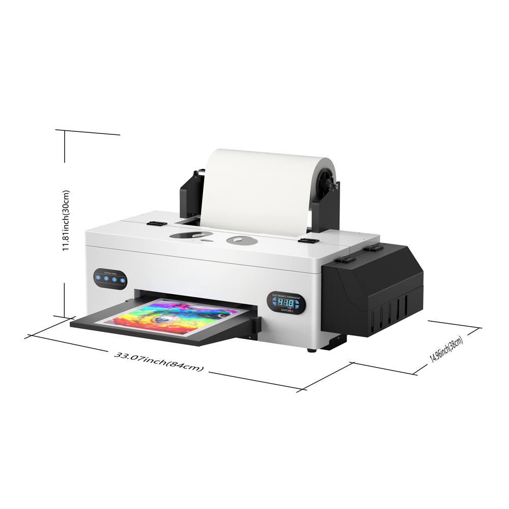 DTF Printer Direct to Film Printer with Roll Feeder R1390\L1800\R2000 ...